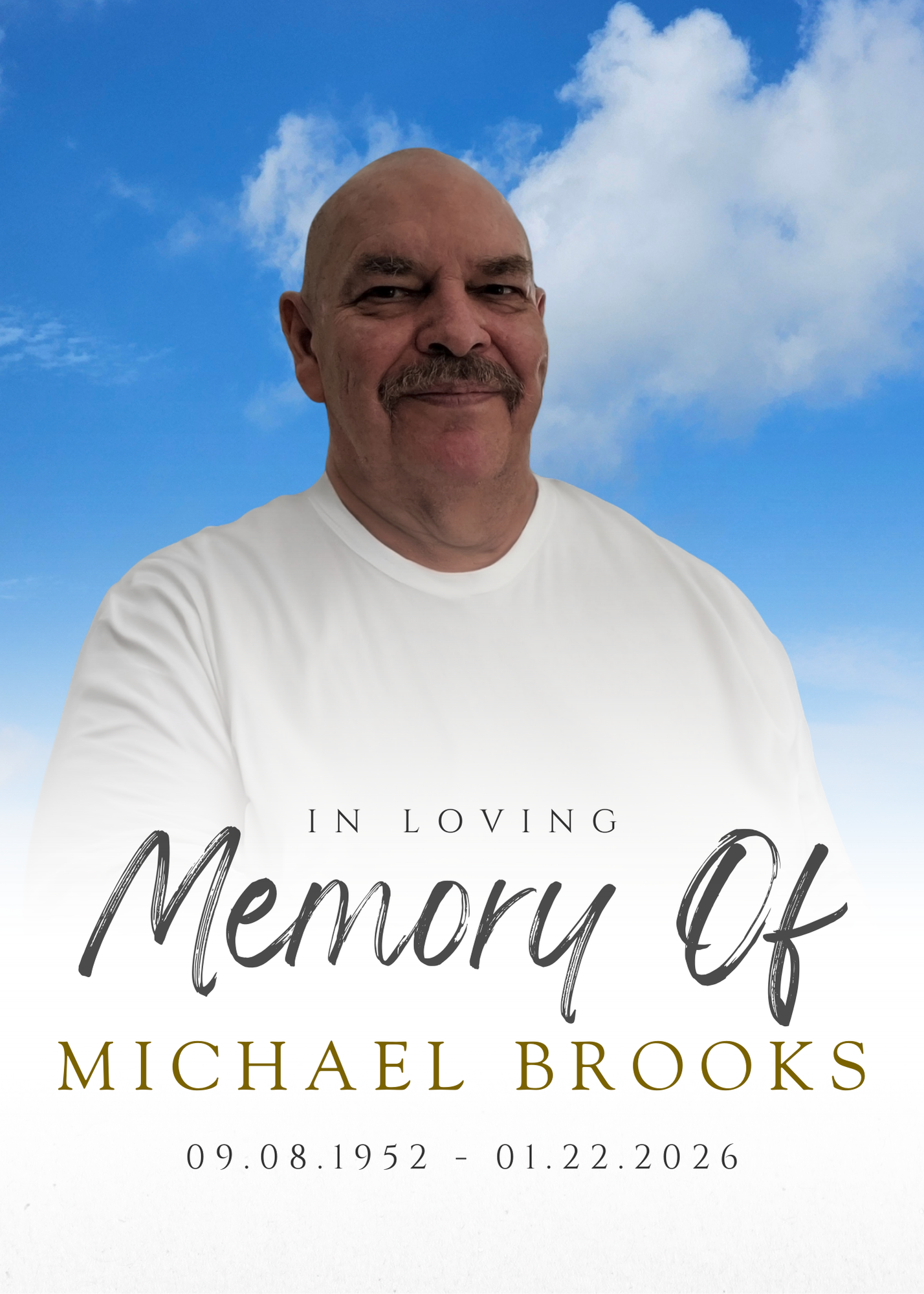 Michael Brooks 1952 - 2026 - Tranquility Cremation